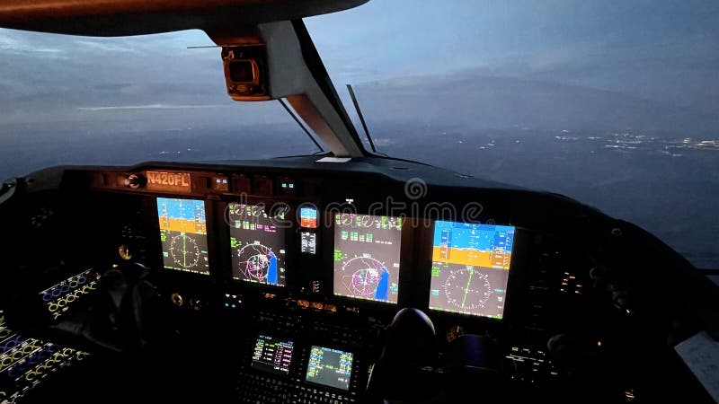 Private Jet Cockpit editorial image. Image of private - 389444715