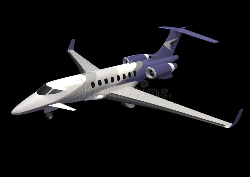 Private jet concept stock illustration. Illustration of corporatejet ...