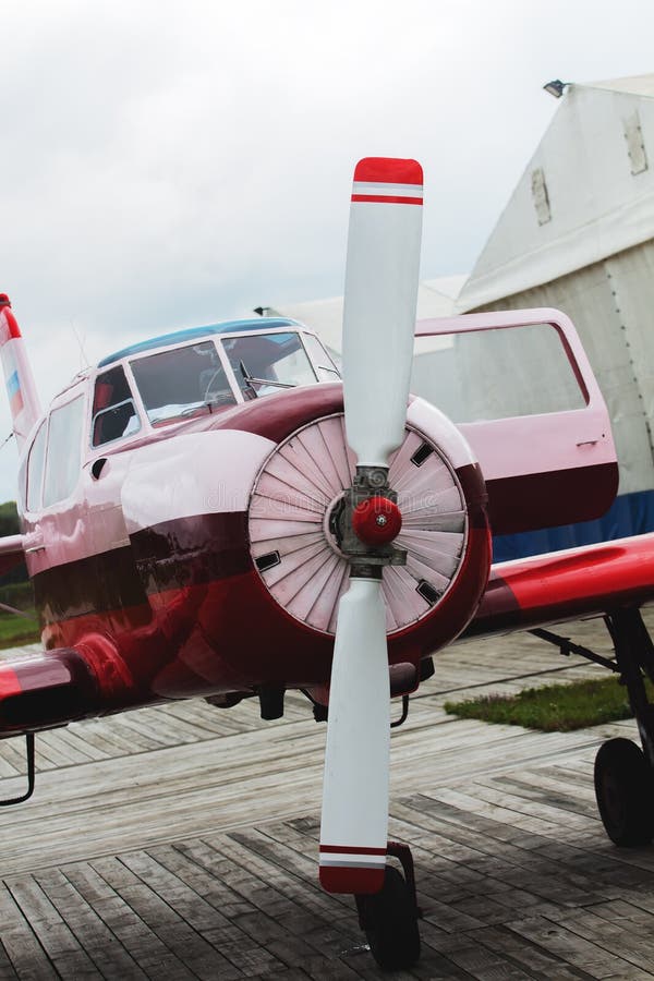 Private jet is parked stock image. Image of fuselage - 77443625