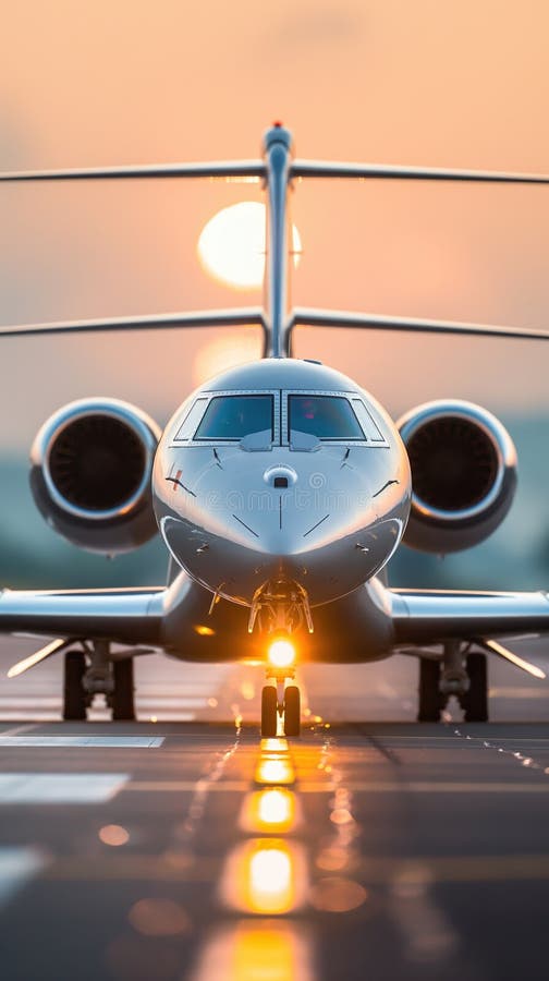 Private Jet Pilot Preparing for Takeoff Focus on, Selective Focus ...