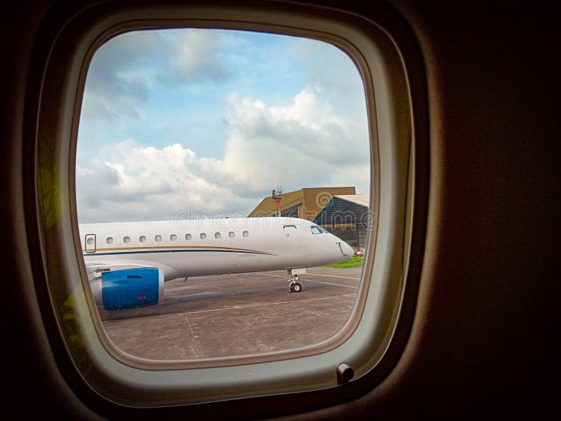 Private Jet stock image. Image of hawker, windows, cabin - 146054261