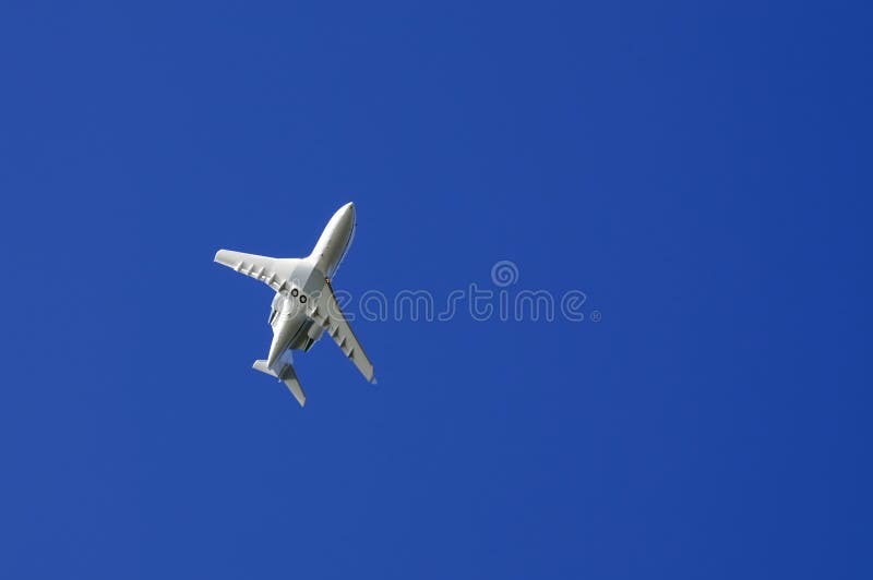 Private jet after take off stock image. Image of flaps - 3849181