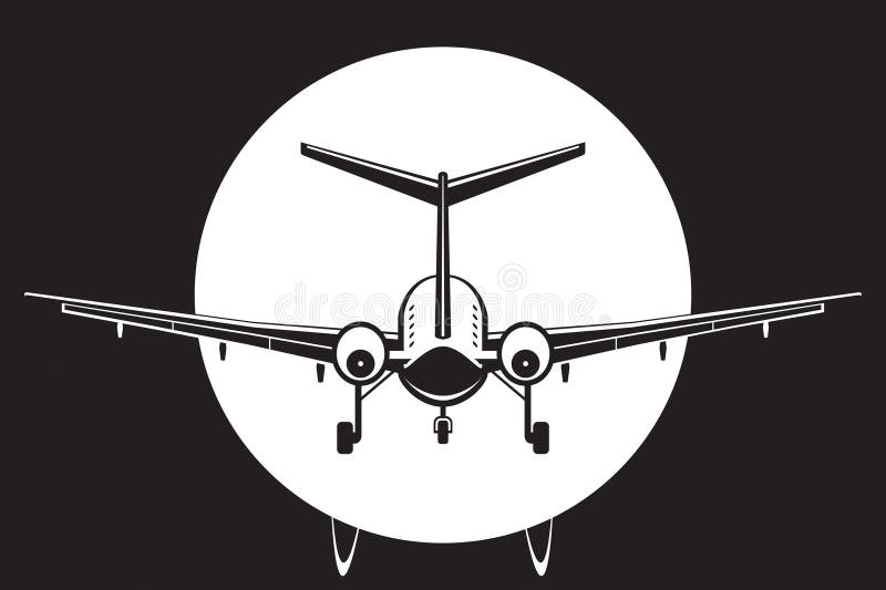 Private Jet Taking Off in Front of the Sun Stock Vector - Illustration ...