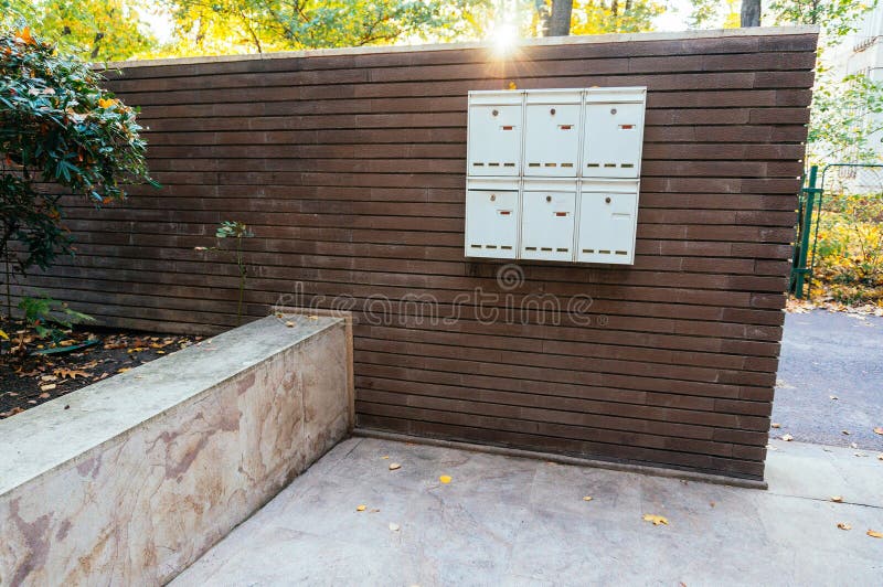Private mail boxes stock image. Image of address, outdoors - 52190269