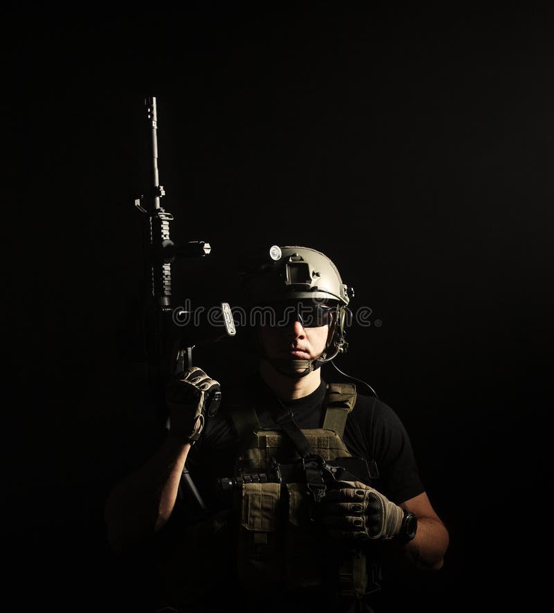 Private Military Contractor during the Special Operation Stock Photo ...