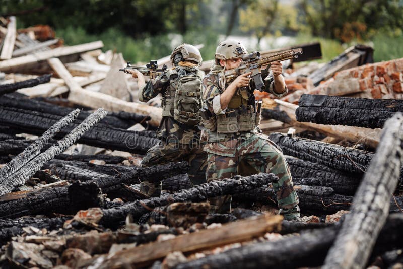 Private Military Contractor during the Special Operation Stock Photo ...