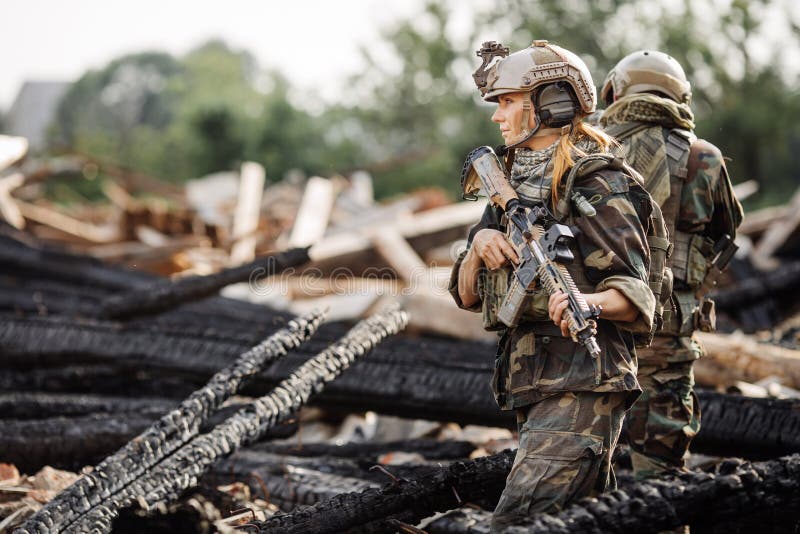 Private Military Contractor during the Special Operation Stock Photo ...