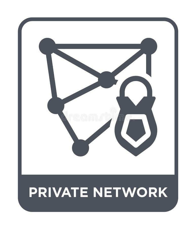 Virtual Private Network Icon in Trendy Design Style. Virtual Private ...
