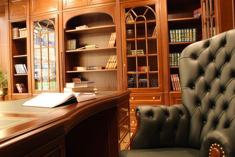 Private office stock photo. Image of literature, education - 1695500