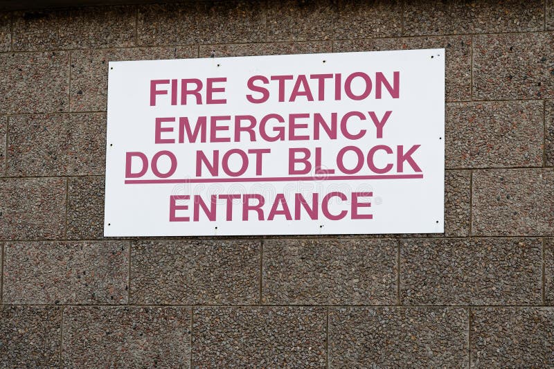 Private Parking Sign Fire Brigade Access Required Stock Image - Image ...