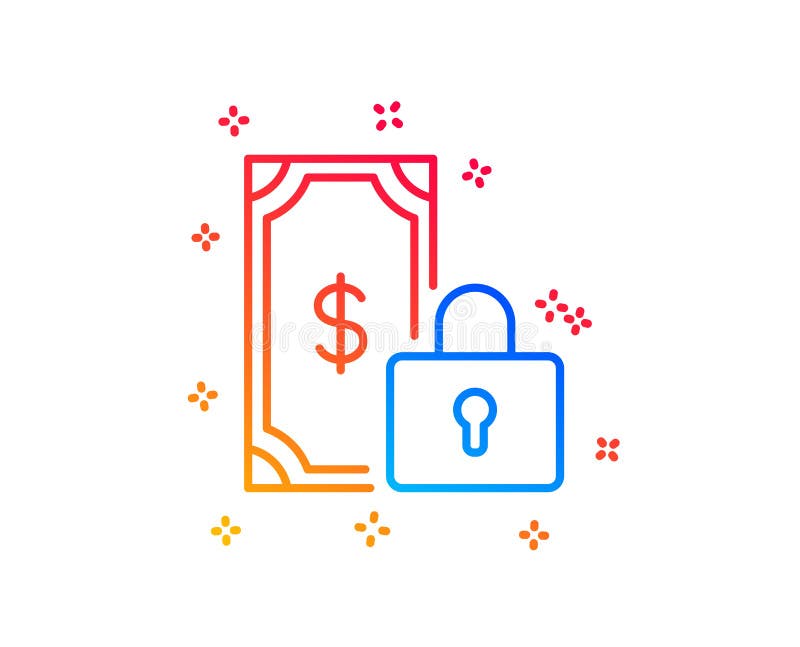 Private Payment Line Icon. Dollar Sign. Vector Stock Vector ...