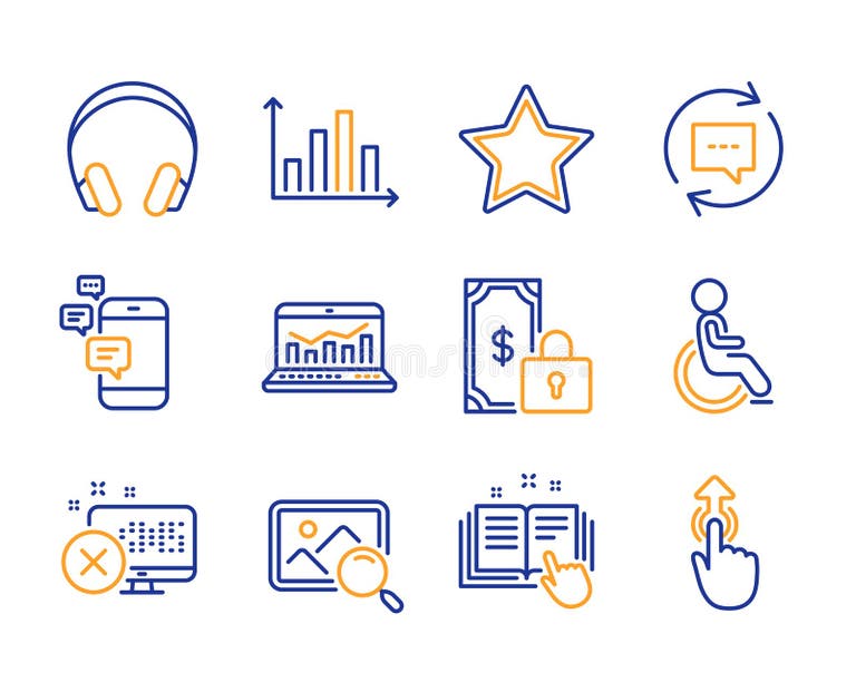 Private Payment, Star and Web Analytics Icons Set. Vector Stock Vector ...