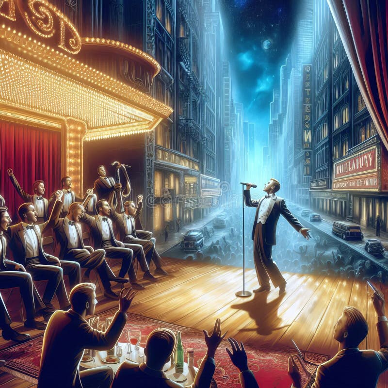 A Private Performance by a Broadway Star, Phot Stock Photo - Image of ...