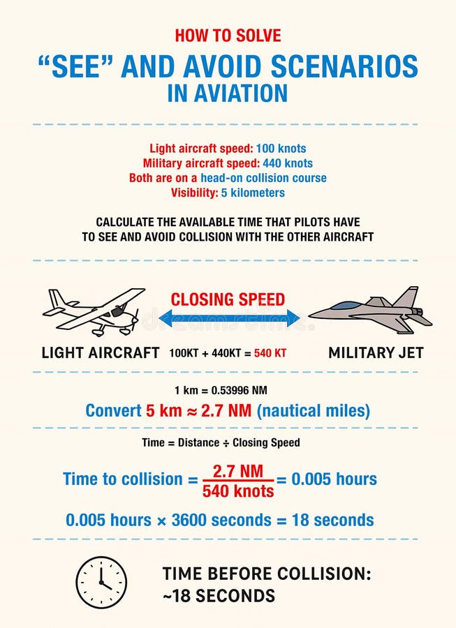 Private Pilot Study Poster - How To Solve "See" and Avoid Scenarios in ...