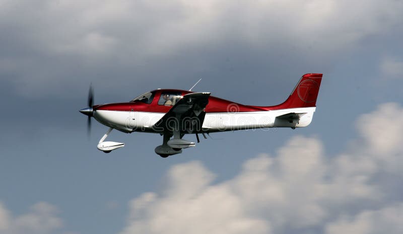 Red private jet stock photo. Image of airplane, business - 30083252