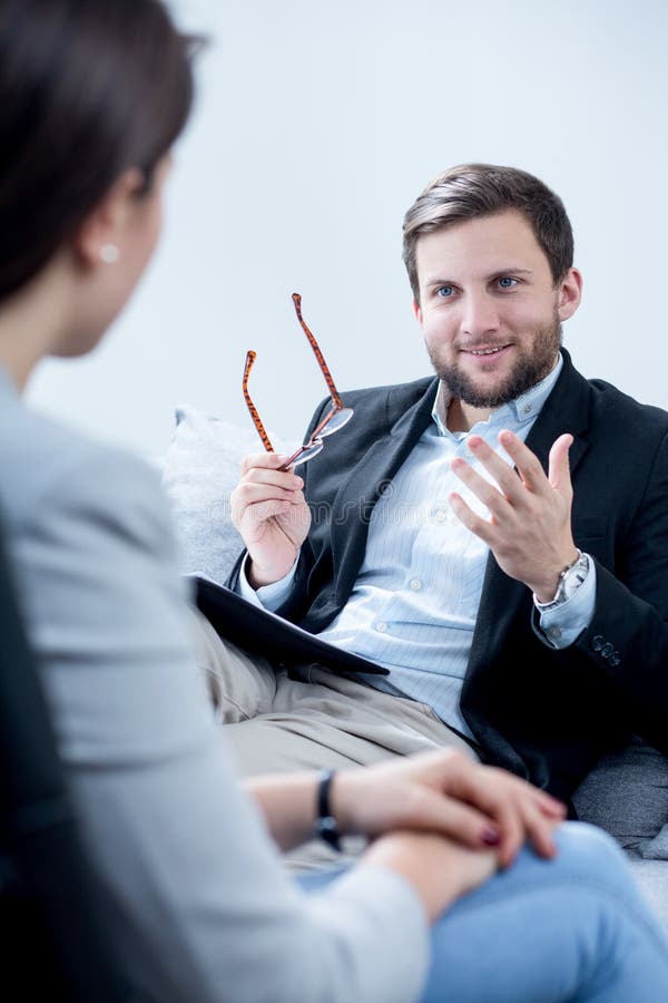 Private Professional Counselor Stock Image - Image of therapy, room ...
