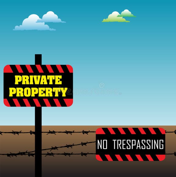 No Trespassing Private Property Stock Illustrations – 279 No ...