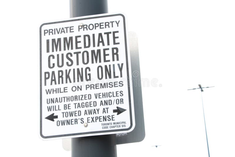 Tor, Canada - August 17, 2023: Private Property Immediate Customer ...