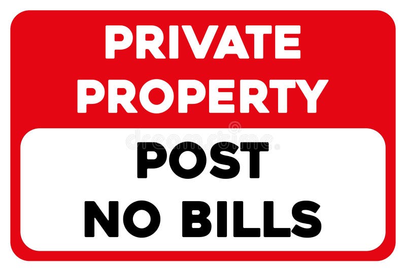 Post no bills notice sign stock vector. Illustration of painted - 312514249