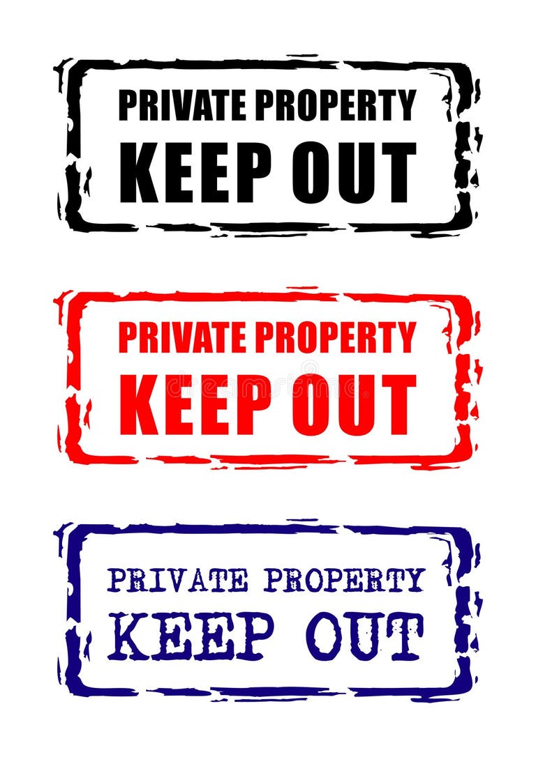 Private Property Protection Stock Illustrations – 8,253 Private ...