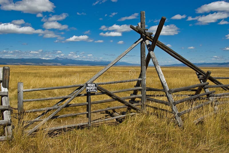 Ranch Gate stock photo. Image of boundary, accessibility - 39238606