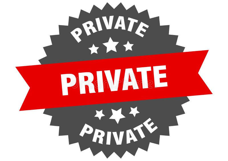 Private sign stock vector. Illustration of community - 24610381