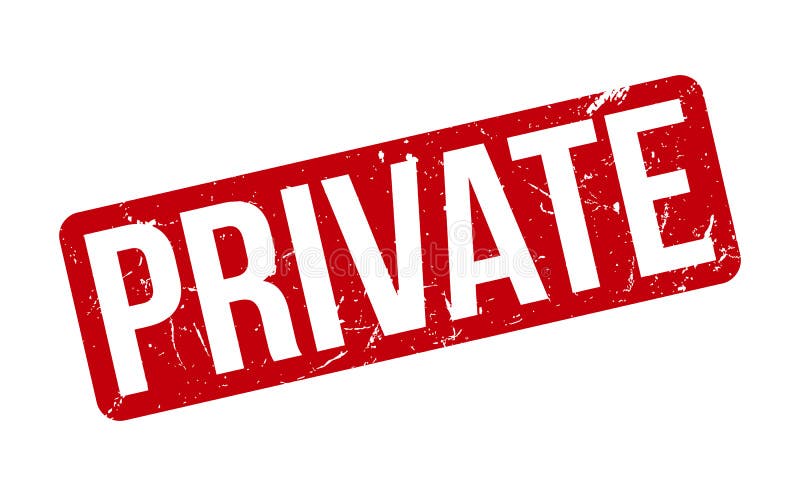 Private Rubber Stamp. Red Private Rubber Grunge Stamp Seal Vector ...