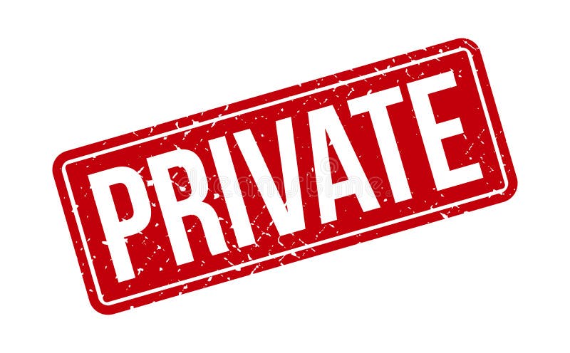 Private Rubber Stamp. Red Private Rubber Grunge Stamp Seal Vector ...