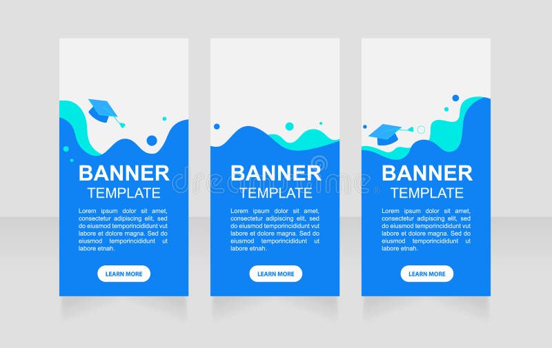 Private School Eduction Web Banner Design Template Stock Vector ...