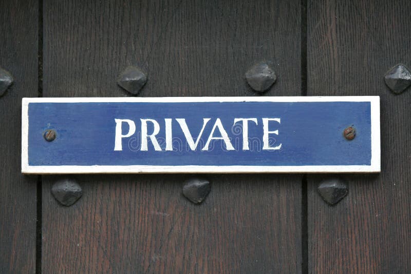 Private sign stock image. Image of restricted, privacy - 6008469