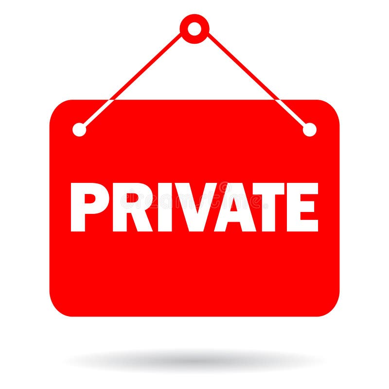 Private Property Sign, No Trespassing Stock Vector - Illustration of ...