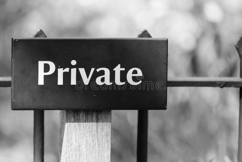 Private sign stock image. Image of black, property, sign - 326537823