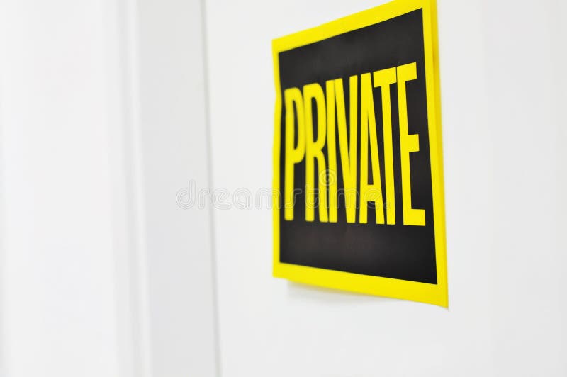 Privacy Sign on a Hotel Door Stock Photo - Image of sign, private: 3089900