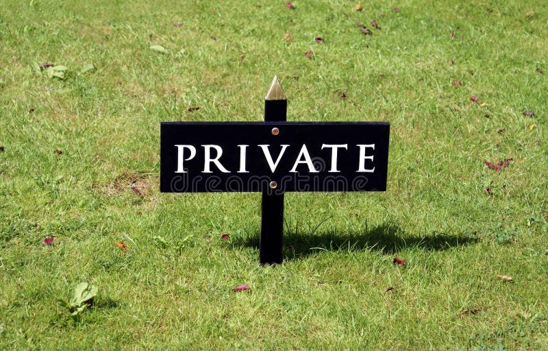 Private sign stock photo. Image of conceptual, restricted - 53456134