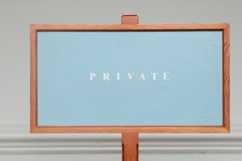 Private sign stock photo. Image of privacy, writing, retro - 71615322