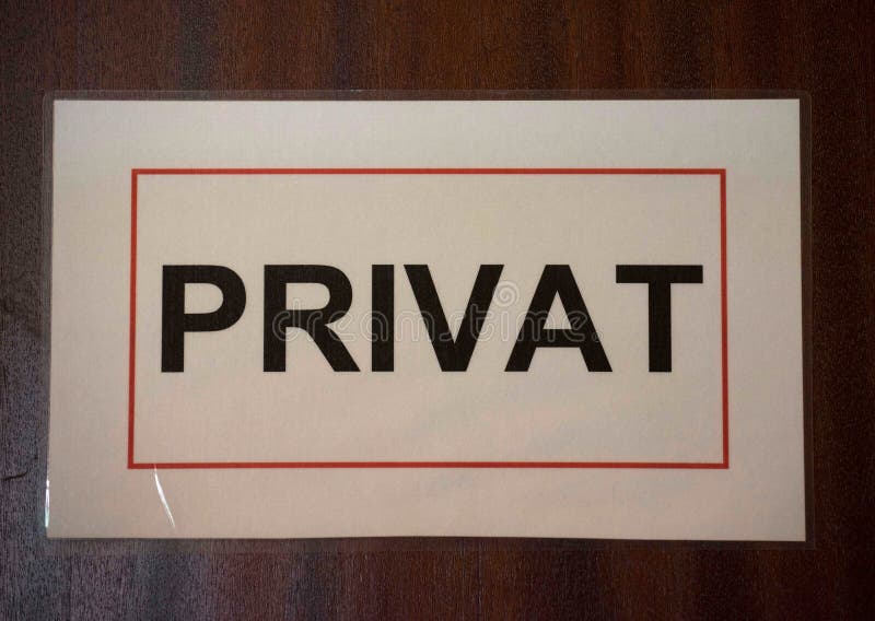 Private Sign, Symbol for Privacy Stock Photo - Image of symbol, value ...