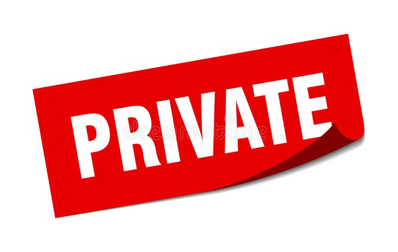 Private Sticker. Private Square Isolated Sign Stock Vector ...