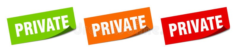 Private Sticker. Private Square Isolated Sign Stock Vector ...