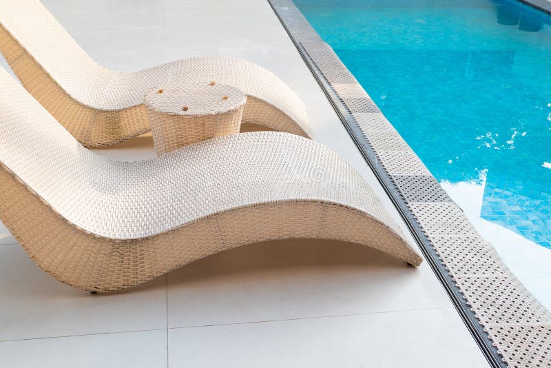 Private Swimming Pool Horizontal Composition Stock Photo - Image of ...