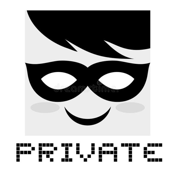 Private symbol stock vector. Illustration of security - 88344851