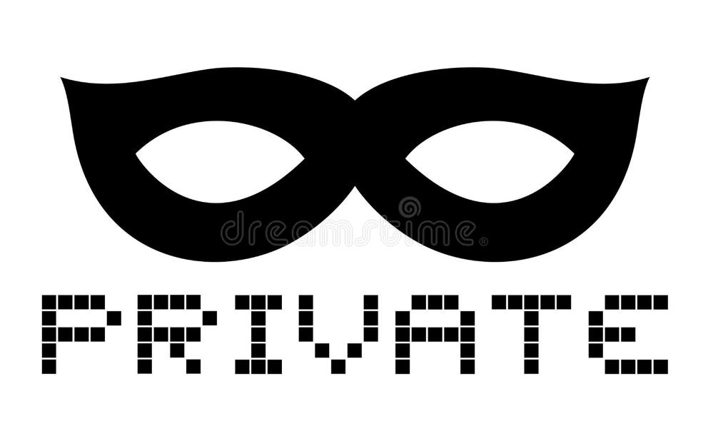 Private symbol stock vector. Illustration of icon, design - 89782314