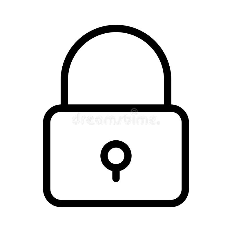 Private Thin Line Vector Icon Stock Illustration - Illustration of ...