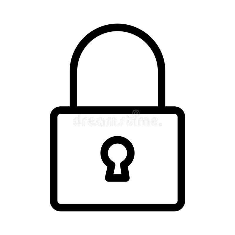 Private Thin Line Vector Icon Stock Vector - Illustration of mobile ...