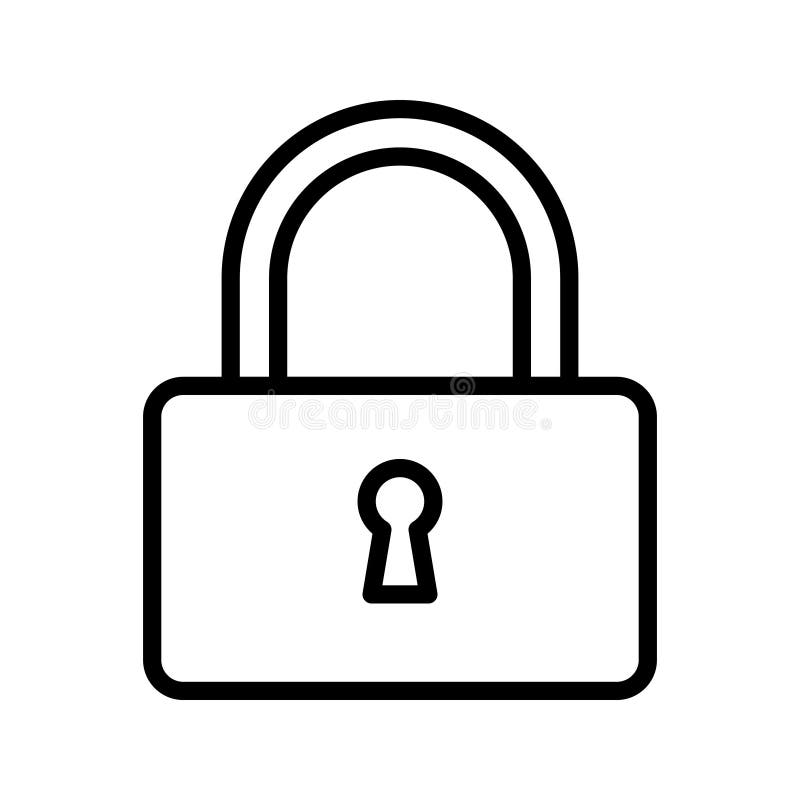 Private Thin Line Vector Icon Stock Vector - Illustration of privacy ...