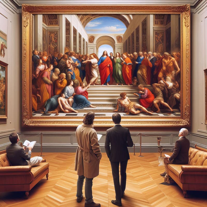 A Private Tour of a Famous Museum with a Curator As a Guide, Po Stock ...