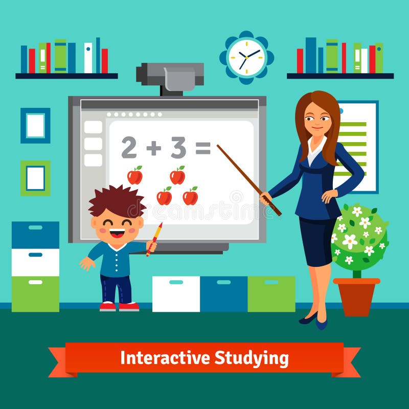 Private tutor studying stock vector. Illustration of concept - 60853768