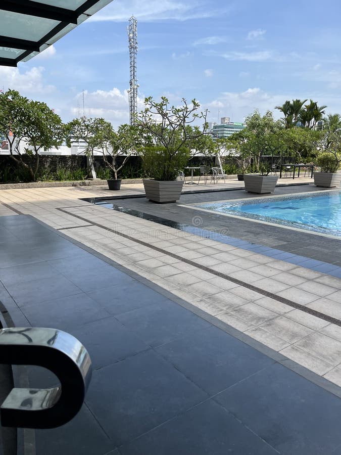 Pool stock photo. Image of sauna, pool, private, skyview - 323072646