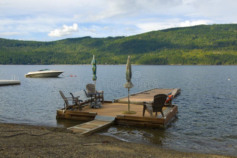 Private wooden dock stock image. Image of port, coastline - 17273151