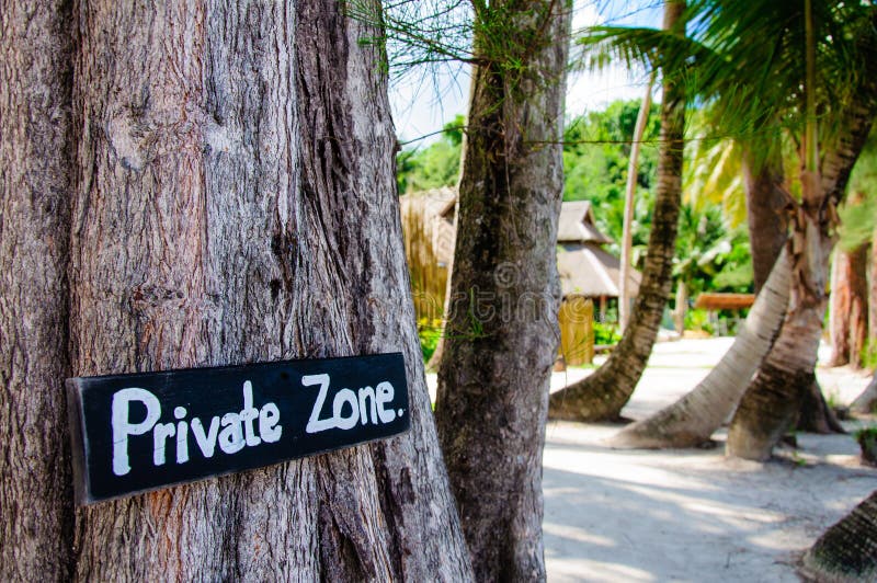 Private zone sign stock image. Image of message, property - 42631901