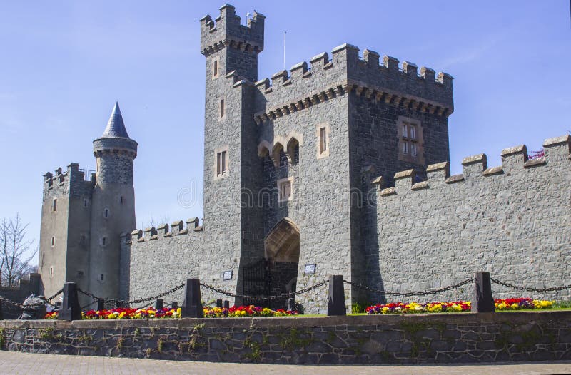 Killyleagh Castle and Village. County Down, Northern Ireland Stock ...